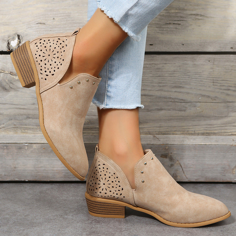 LOW CUT PERFORATED ANKLE BOOT – Hugo Rose California
